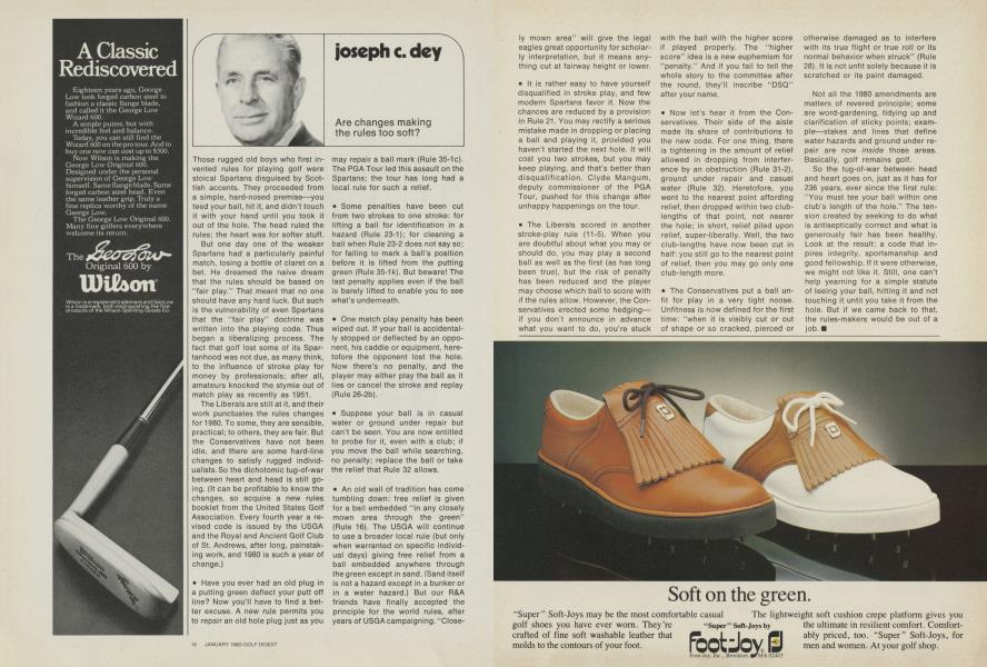 Wilson George Low Putter | Golf Digest | JANUARY 1980