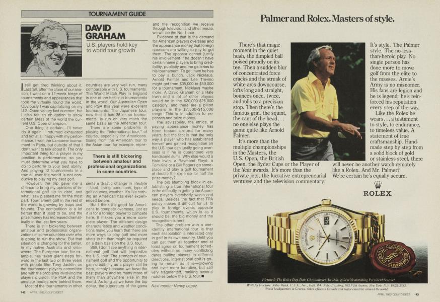 DAVID GRAHAM | Golf Digest | APRIL 1982