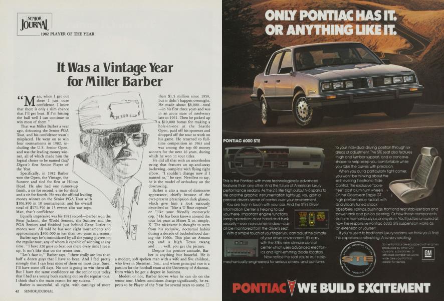 It Was a Vintage Year for Miller Barber | Golf Digest | MARCH 1983