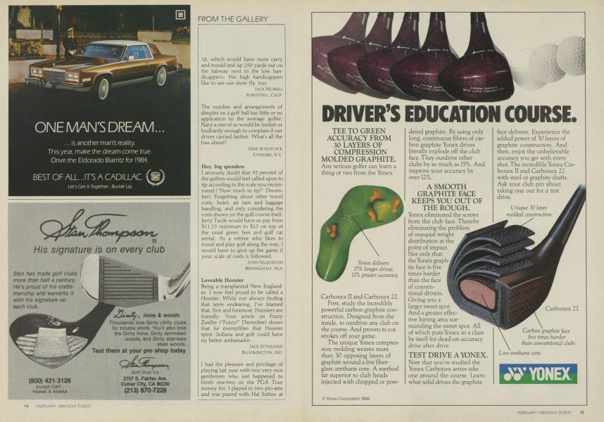 Stan Thompson | Golf Digest | FEBRUARY 1984