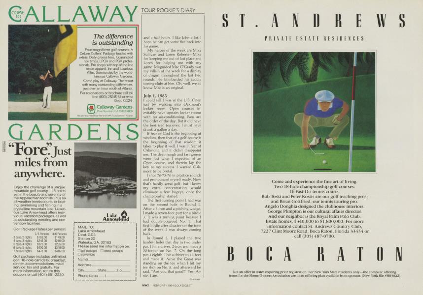 St. Andrews Boca Raton: Private Estate | Golf Digest | FEBRUARY 1984