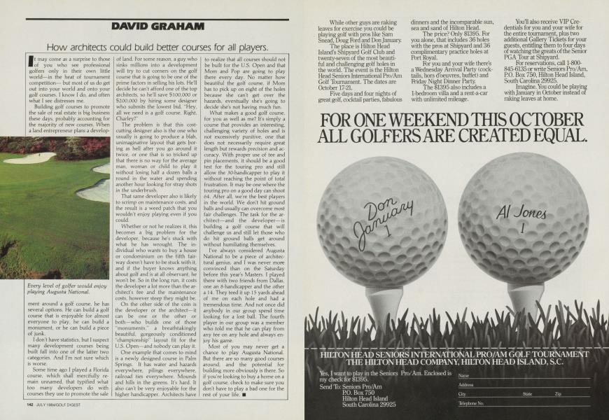 DAVID GRAHAM | Golf Digest | JULY 1984