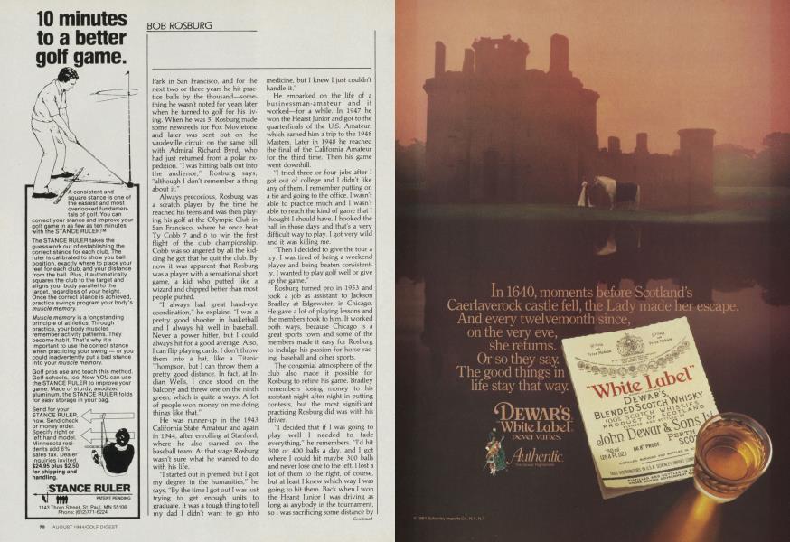 Stance Ruler | Golf Digest | AUGUST 1984