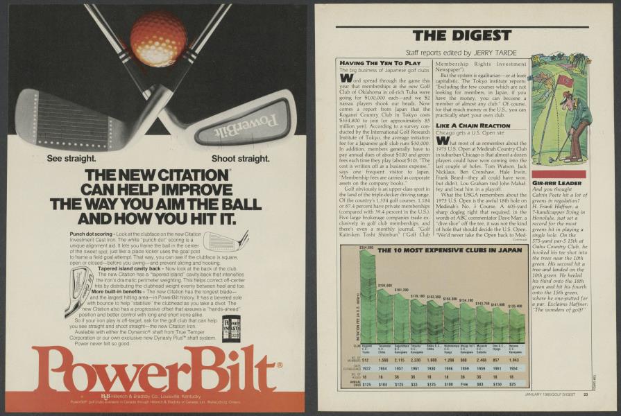 THE DIGEST | Golf Digest | JANUARY 1985
