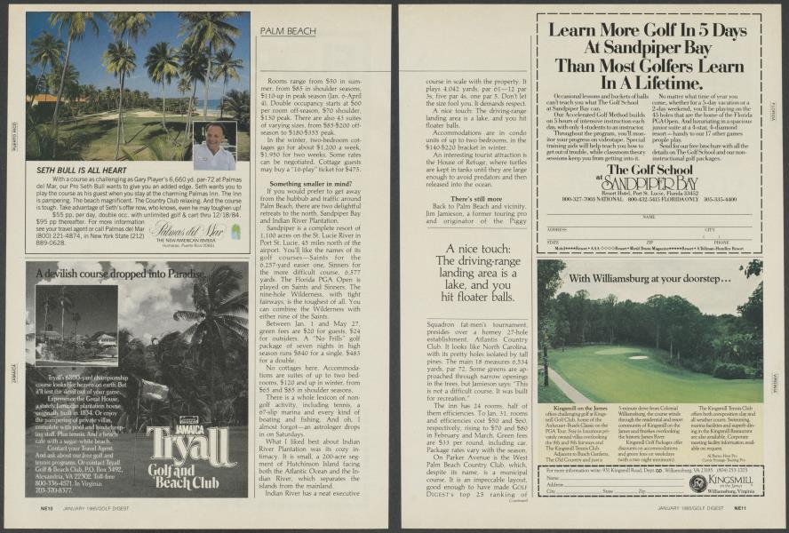 Kingsmill on the James | Golf Digest | JANUARY 1985