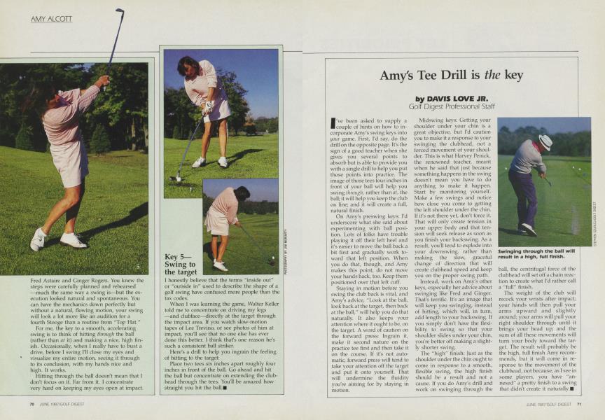 Amy's Tee Drill is the key | Golf Digest | JUNE 1987