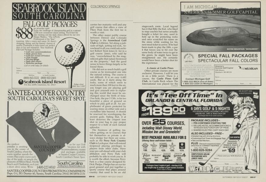 Michigan Golf | Golf Digest | SEPTEMBER 1987