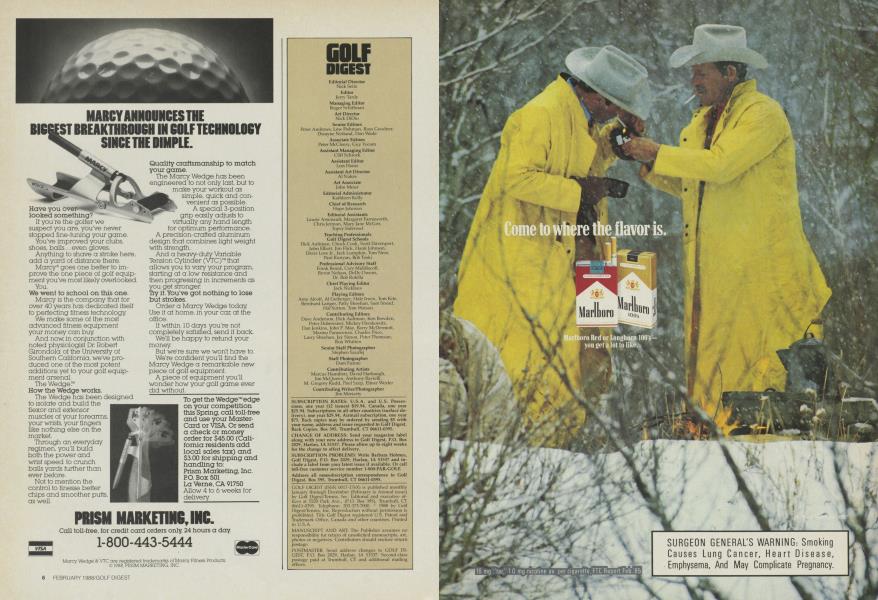 GOLF DIGEST | Golf Digest | FEBRUARY 1988
