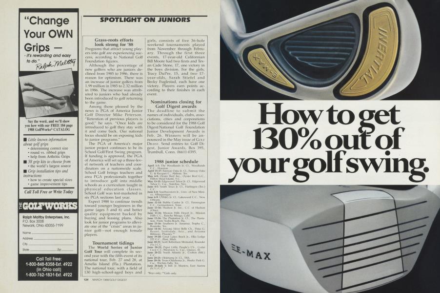 E-Max Golf Clubs | Golf Digest | MARCH 1988