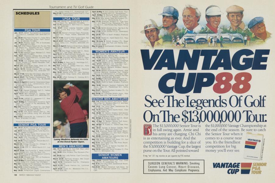Vantage Cup 88 Senior PGA Tour | Golf Digest | MARCH 1988