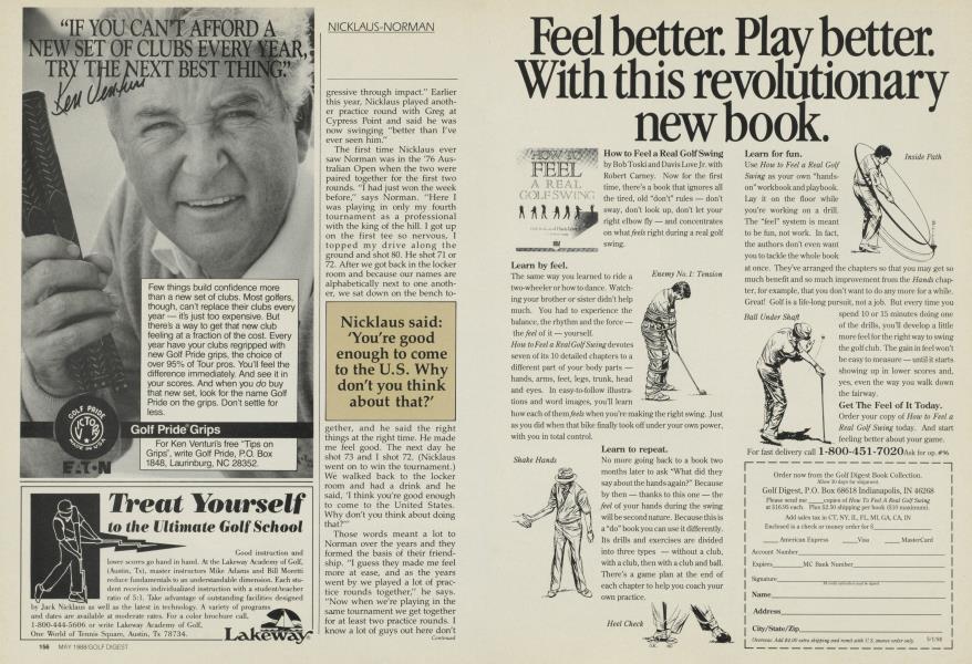 How to Feel a Real Golf Swing Book | Golf Digest | MAY 1988