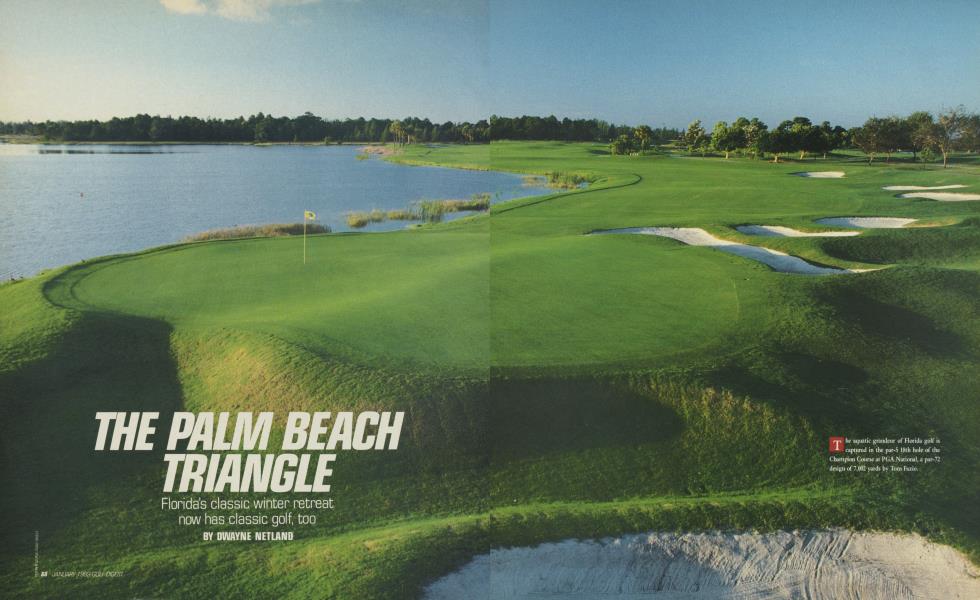 THE PALM BEACH TRIANGLE | Golf Digest | JANUARY 1989
