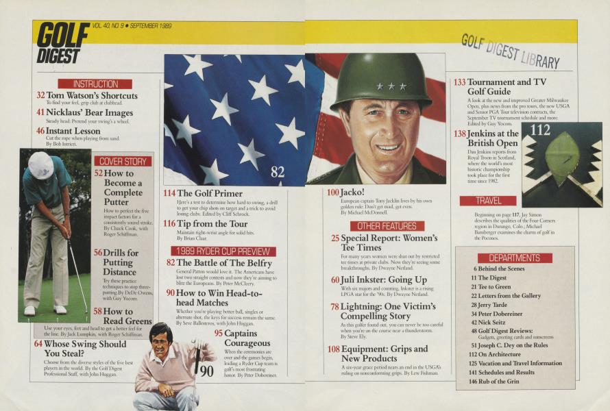 GOLF DIGEST | Golf Digest | SEPTEMBER 1989
