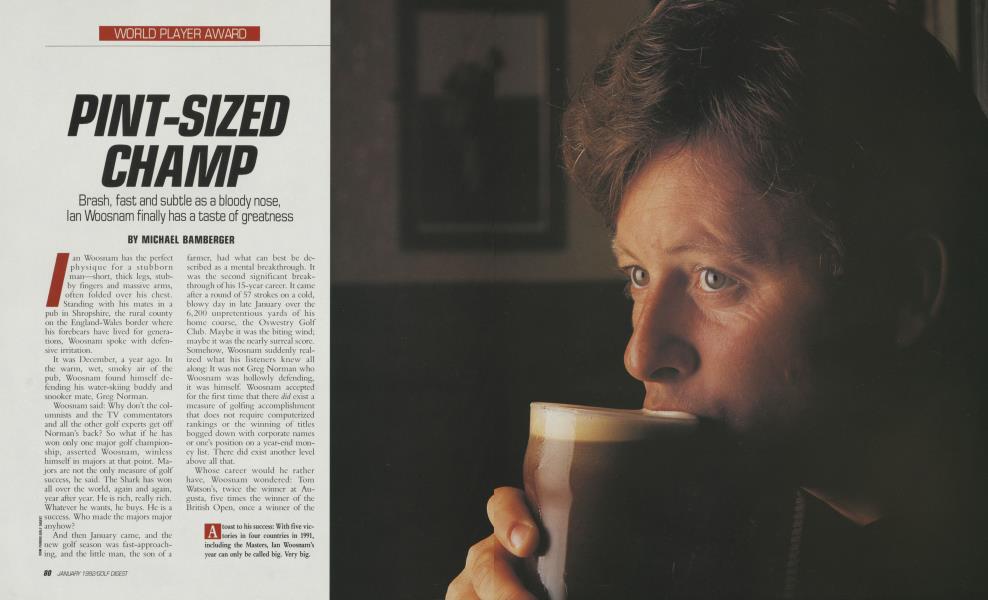 PINT-SIZED CHAMP | Golf Digest | JANUARY 1992