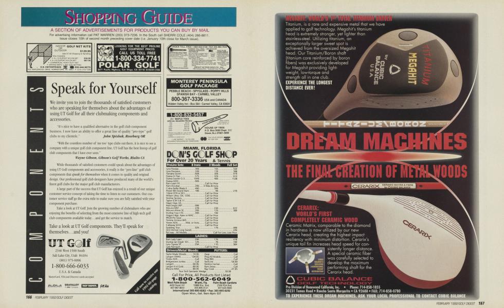 UT Golf | Golf Digest | FEBRUARY 1992