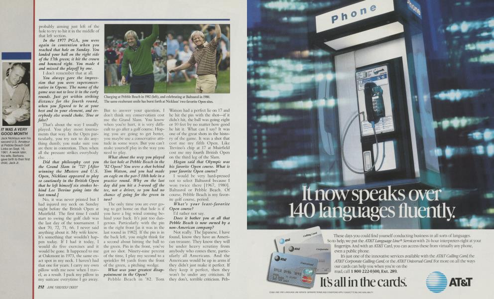 AT&T | Golf Digest | JUNE 1992