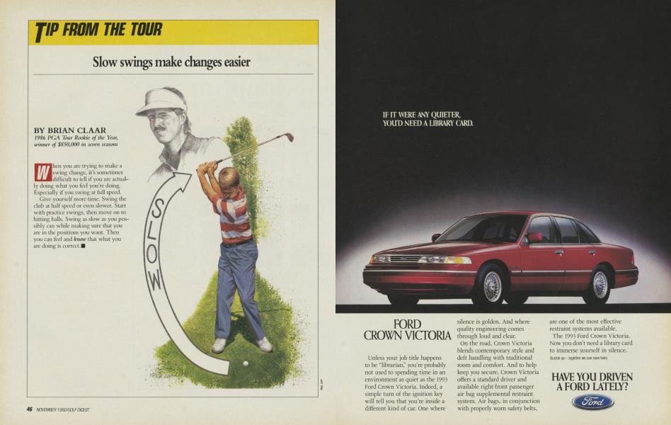 Slow swings make changes easier | Golf Digest | NOVEMBER 1992