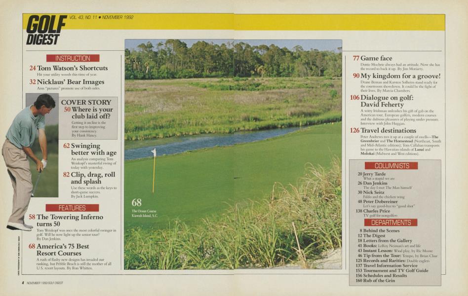 GOLF DIGEST | Golf Digest | NOVEMBER 1992