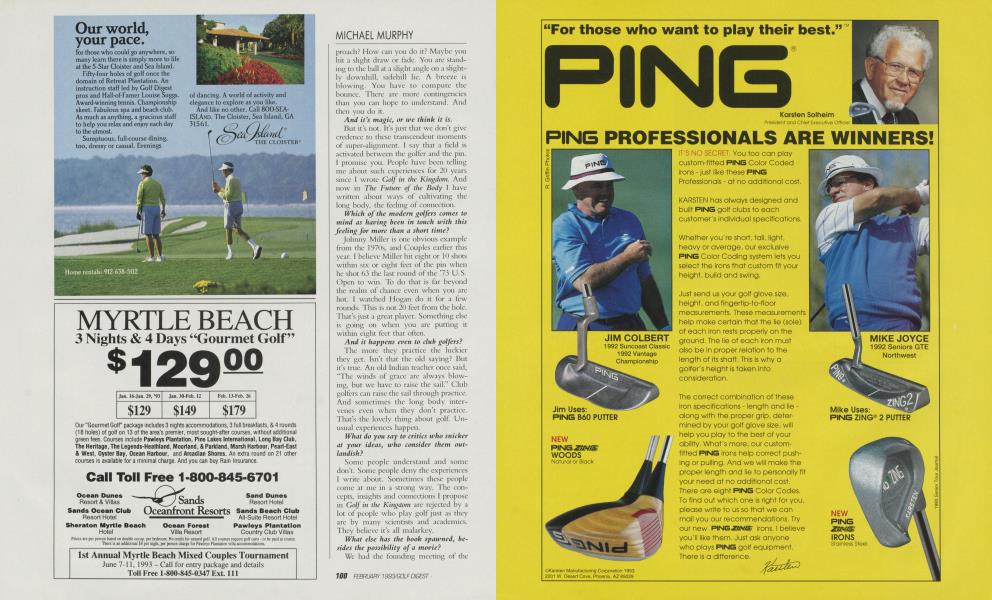 PING | Golf Digest | FEBRUARY 1993