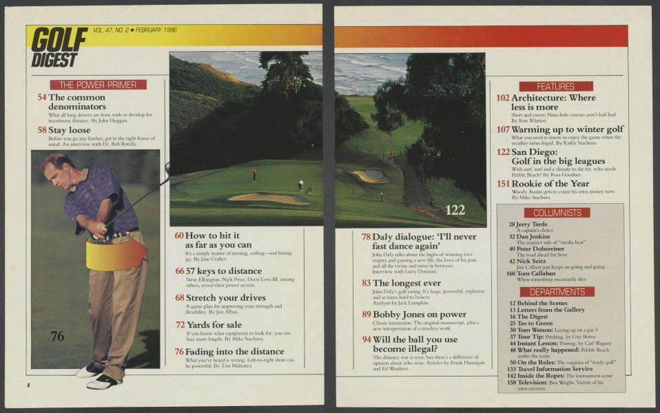 GOLF DIGEST | Golf Digest | FEBRUARY 1996