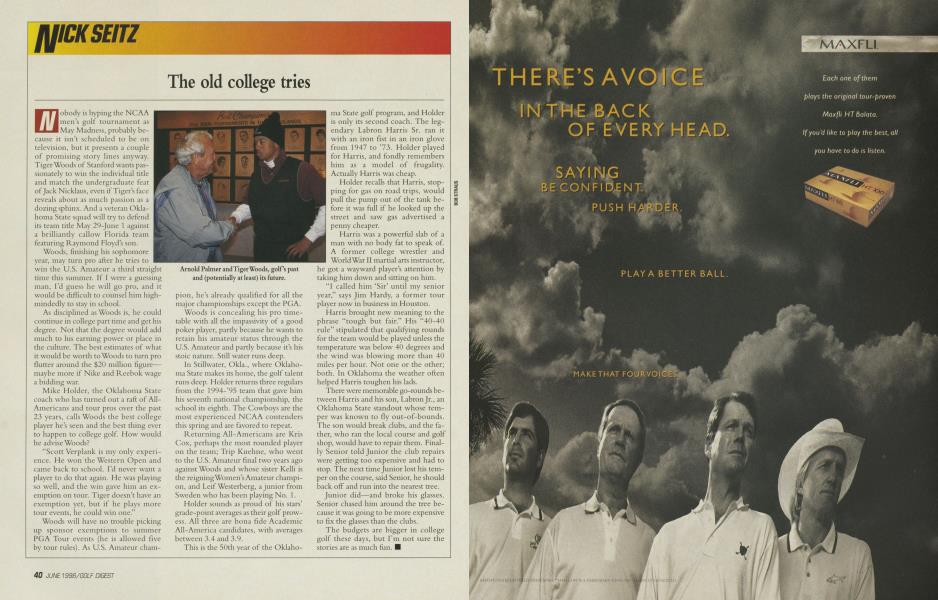 The old college tries | Golf Digest | JUNE 1996