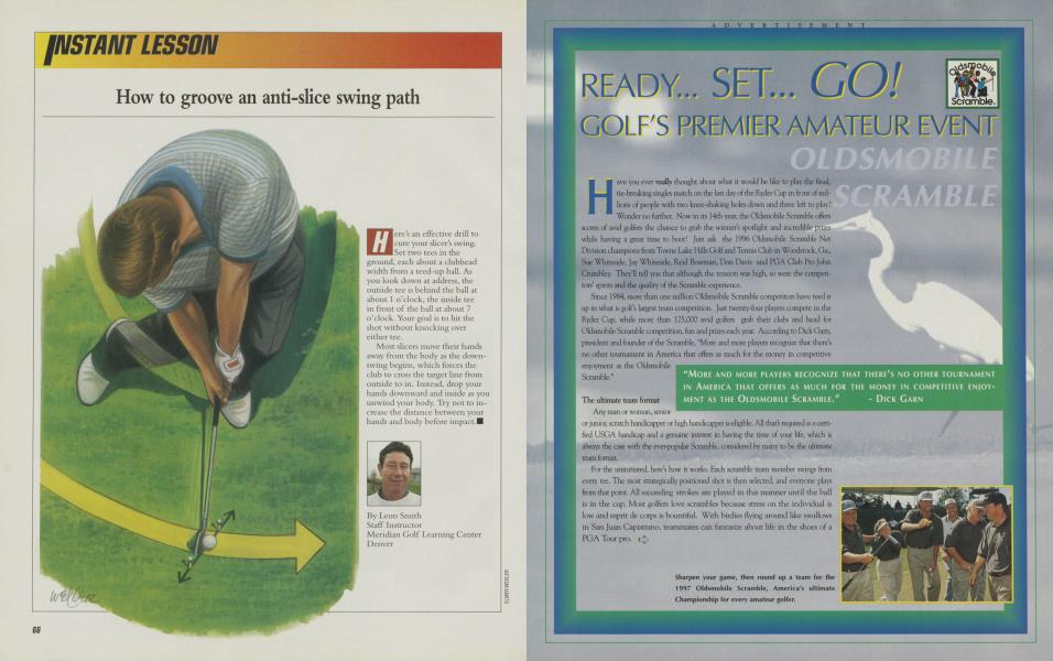 How to groove an anti-slice swing path | Golf Digest | JANUARY 1997
