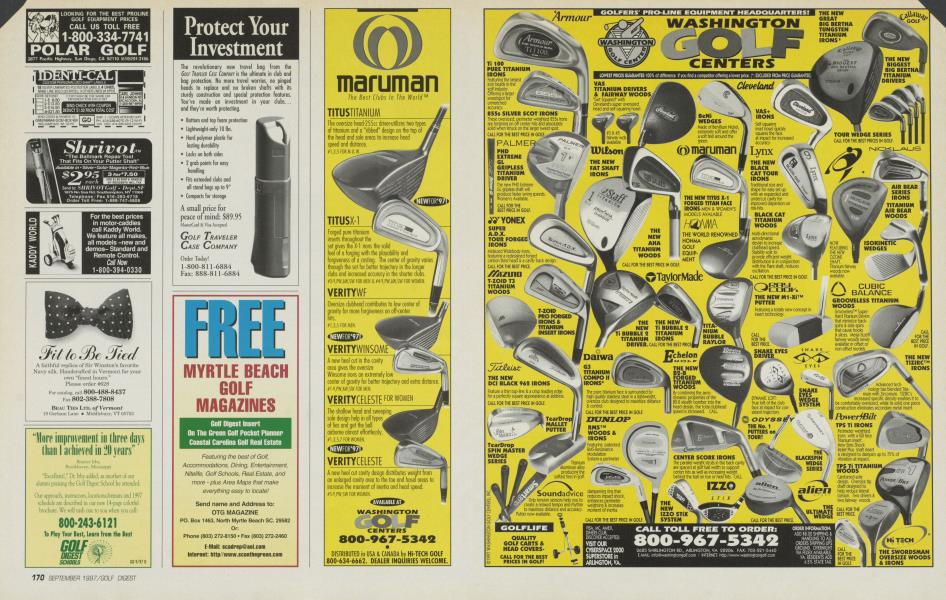 Washington Golf Centers | Golf Digest | SEPTEMBER 1997