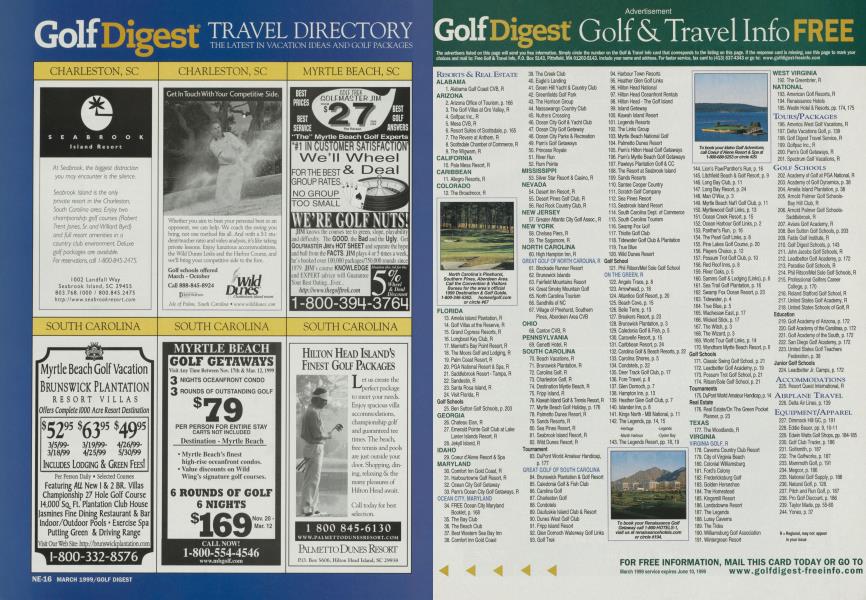 Golf Digest Golf and Travel Info | Golf Digest | MARCH 1999