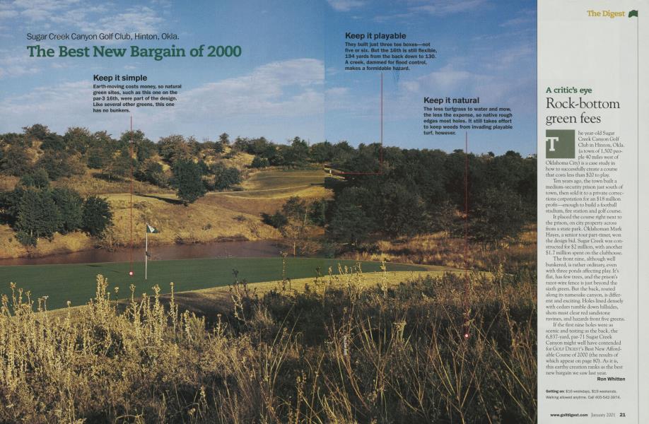 The Best New Bargain of 2000 | Golf Digest | JANUARY 2001