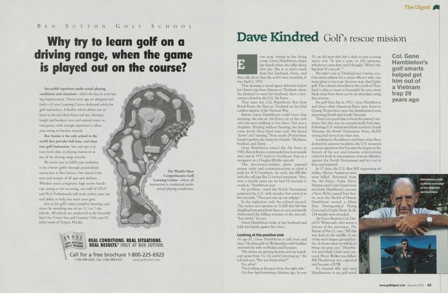 Dave Kindred | Golf Digest | JANUARY 2001