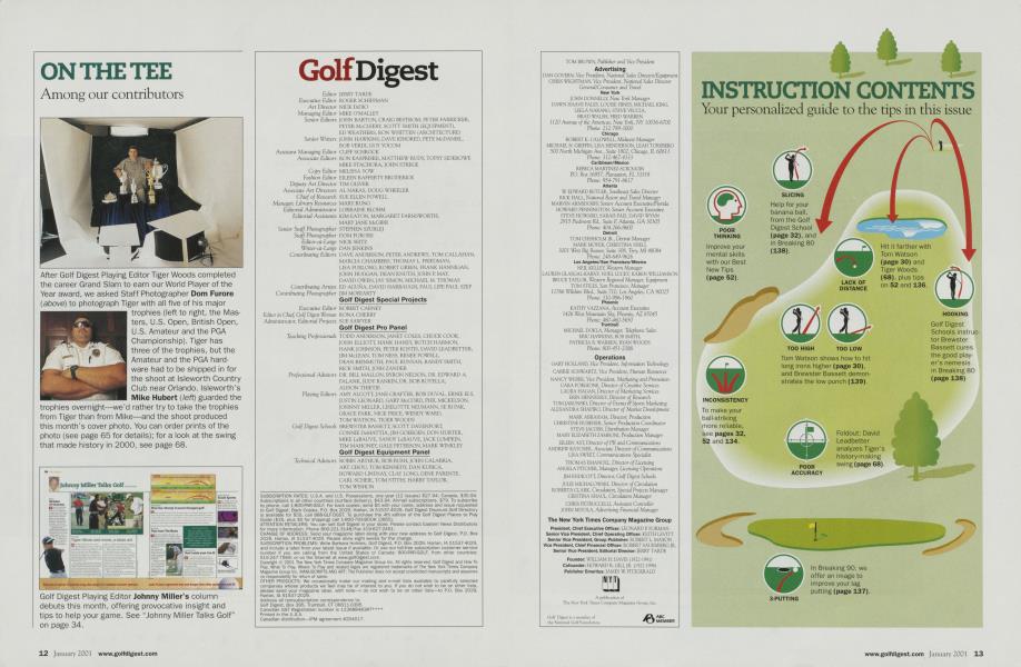 ON THE TEE | Golf Digest | JANUARY 2001
