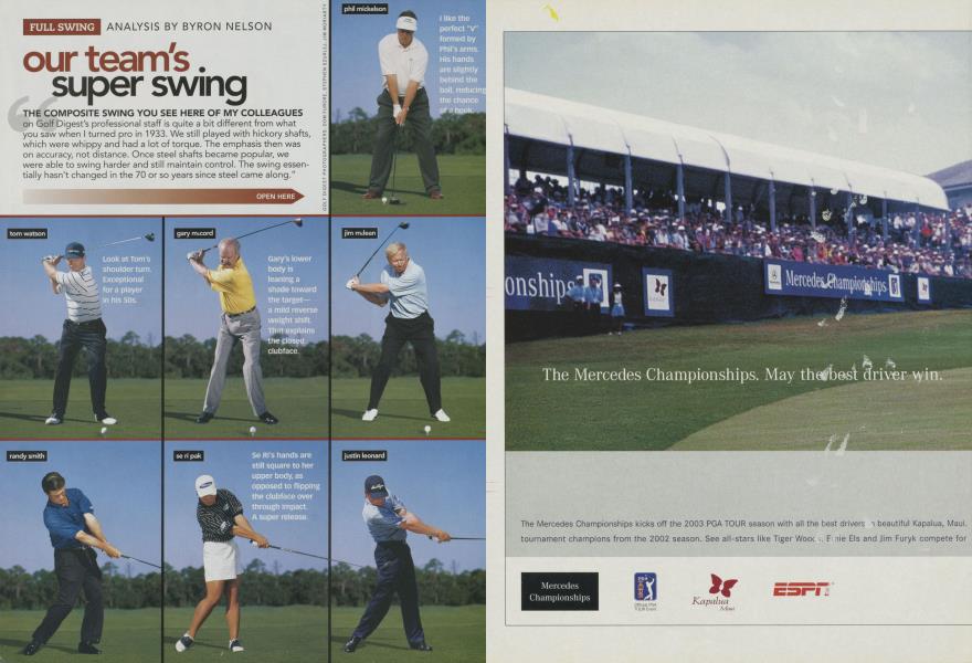 Our Team's Super Swing | Golf Digest | JANUARY 2003
