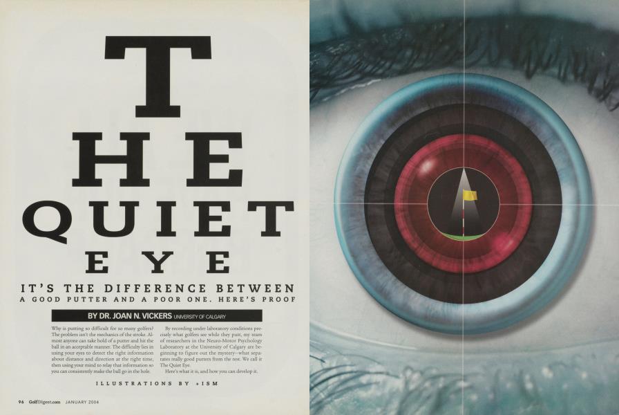 THE QUIET EYE | Golf Digest | JANUARY 2004