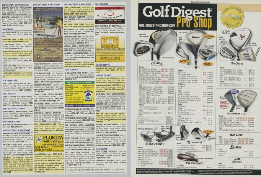 Golf Digest Pro Shop | Golf Digest | OCTOBER 2004