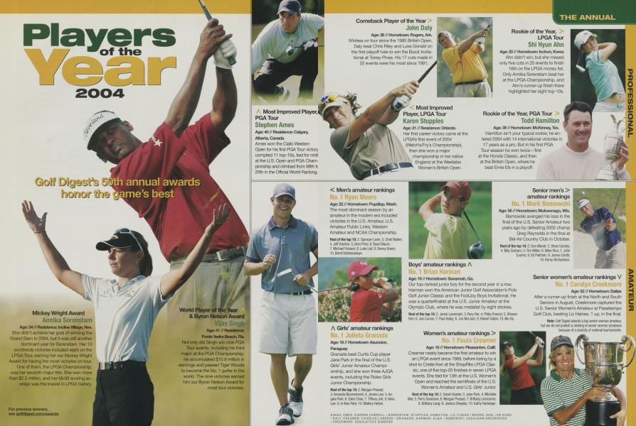 Players of the Year 2004 | Golf Digest | FEBRUARY 2005