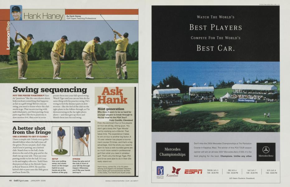 Swing sequencing | Golf Digest | JANUARY 2006