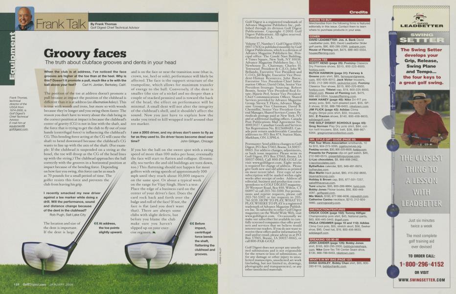 Credits | Golf Digest | JANUARY 2006