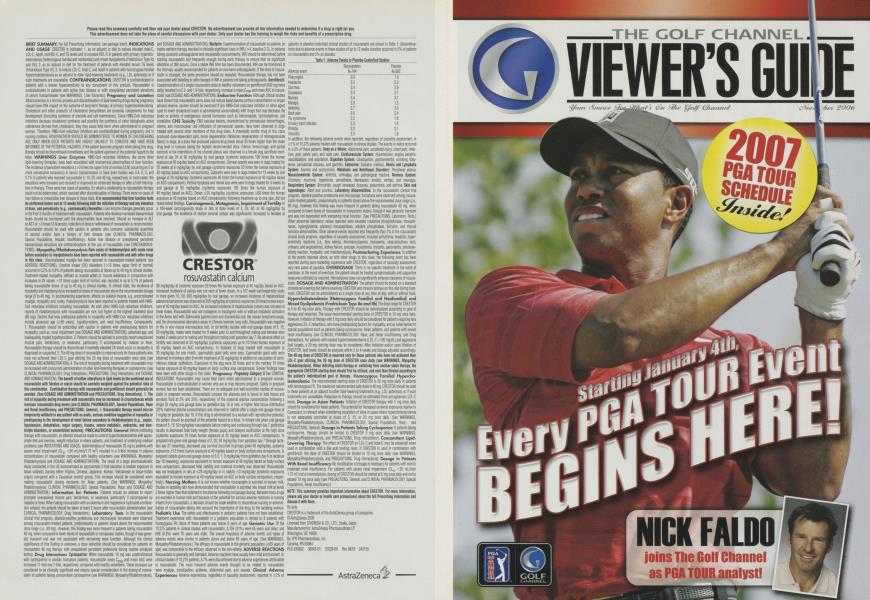 The Golf Channel | Golf Digest | NOVEMBER 2006