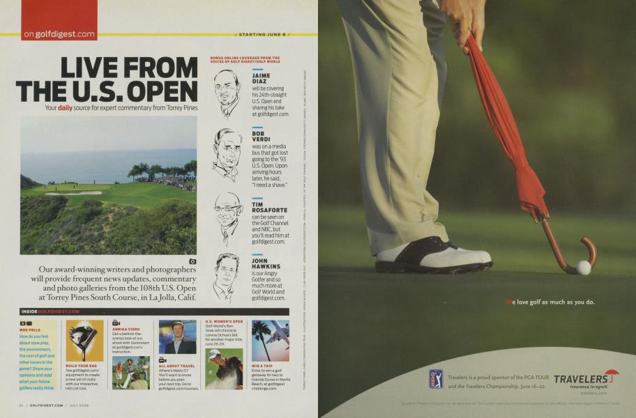 LIVE FROM THE U.S. OPEN | Golf Digest | JULY 2008