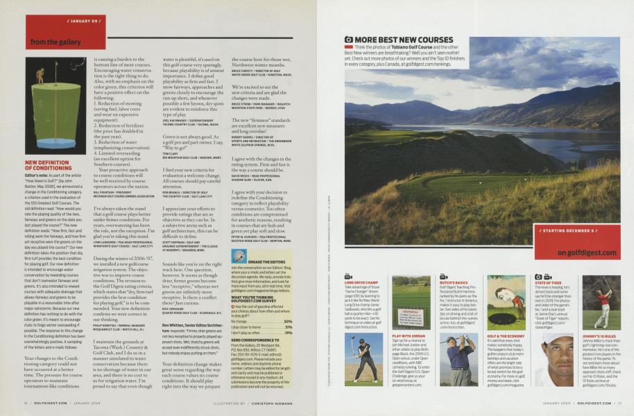 MORE BEST NEW COURSES | Golf Digest | JANUARY 2009