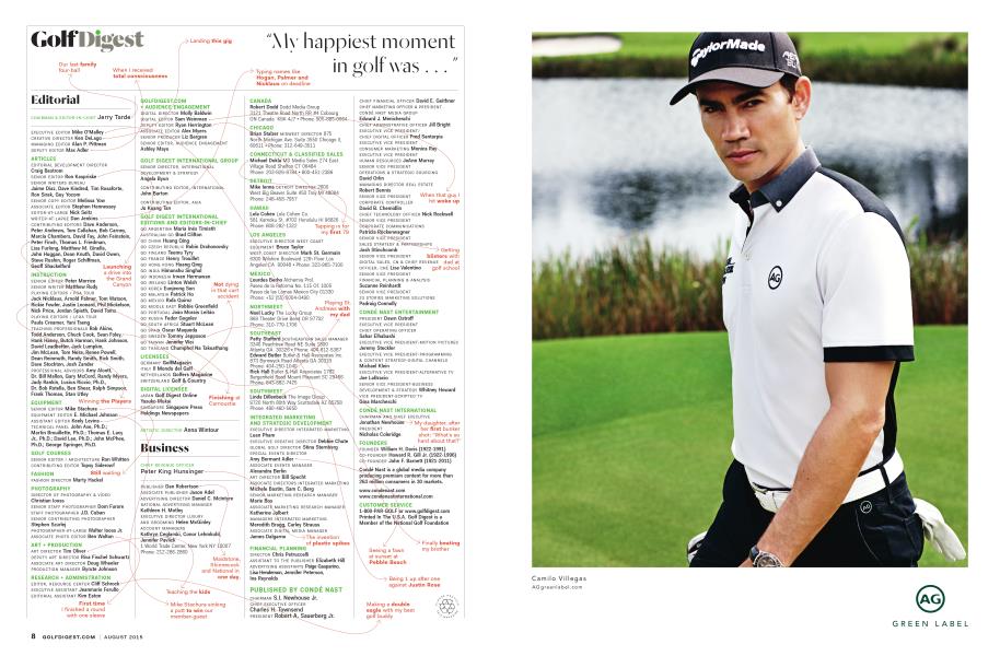 Golf Digest | Golf Digest | AUGUST 2015