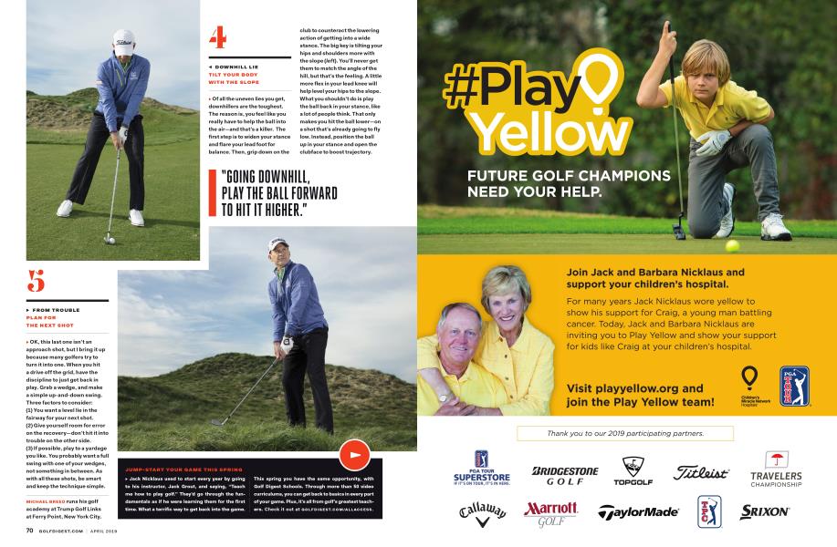 Play Yellow and PGA TOUR | Golf Digest | APRIL 2019