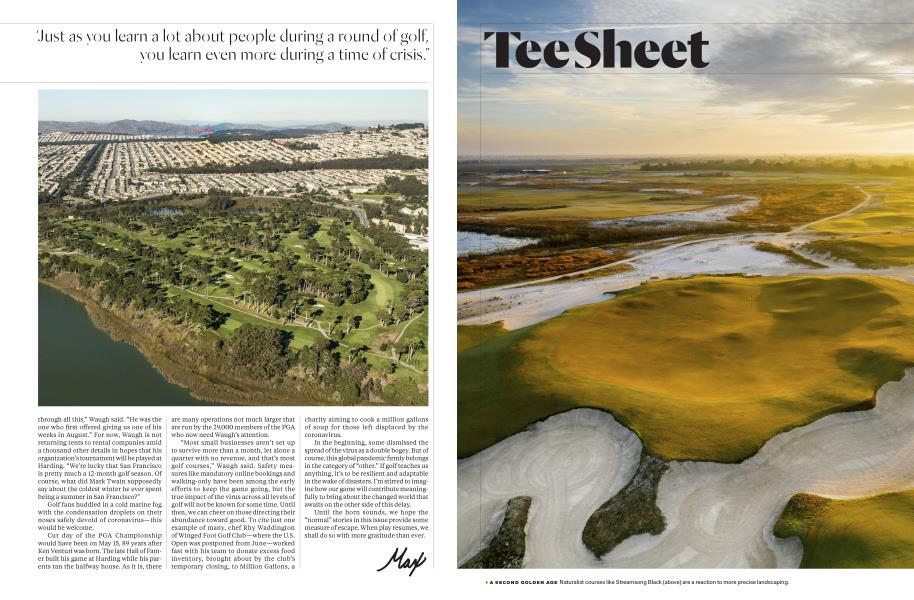 Tee Sheet | Golf Digest | JUNE 2020