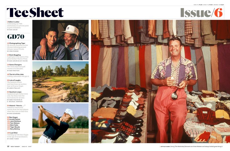 Tee Sheet | Golf Digest | JULY 2020