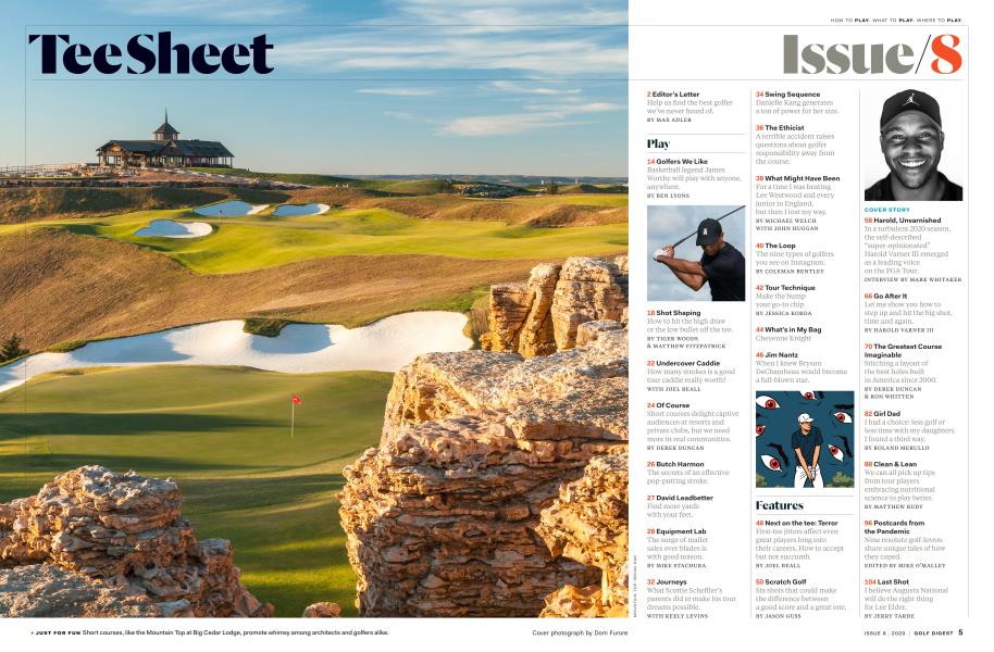 Tee Sheet | Golf Digest | SEPTEMBER 2020