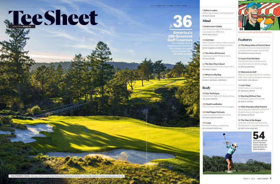 Tee Sheet | Golf Digest | MAY 2021