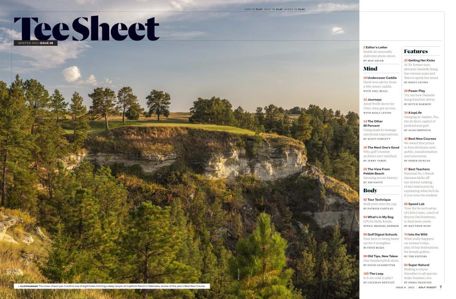 Tee Sheet | Golf Digest | OCTOBER 2021