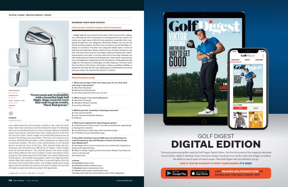 Golf Digest Digital Edition | Golf Digest | HOT LIST 2021