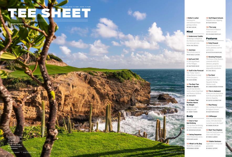 TEE SHEET | Golf Digest | MARCH/APRIL 2023