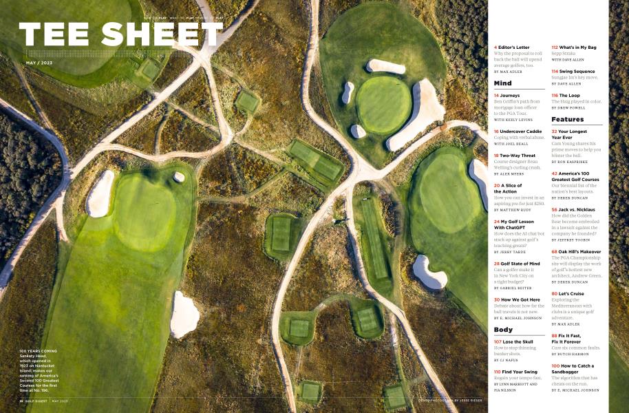 TEE SHEET | Golf Digest | MAY 2023